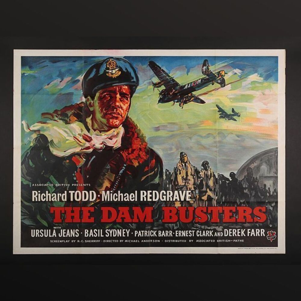 Lot #96 - THE DAM BUSTERS (1955) - UK Quad Poster 1955