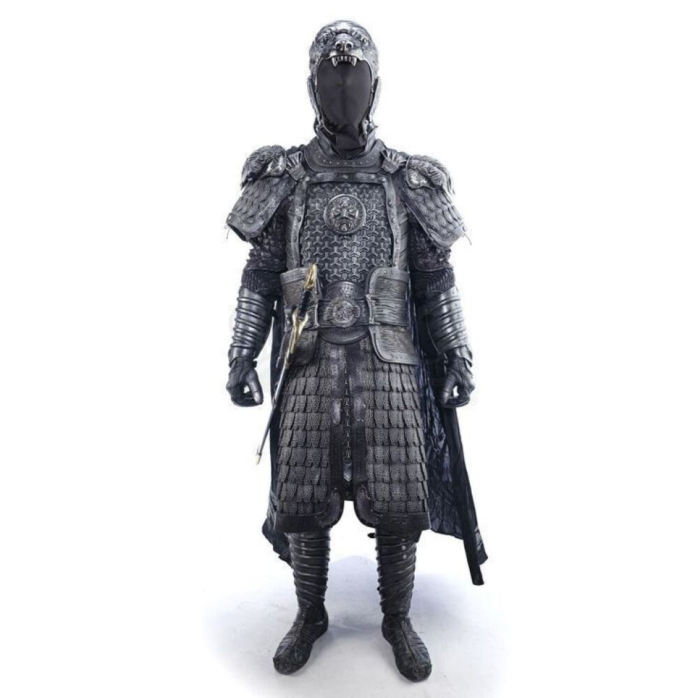 Lot # 45: General Shao's (Zhang Hanyu) Black Bear Corps Armor with Sword
