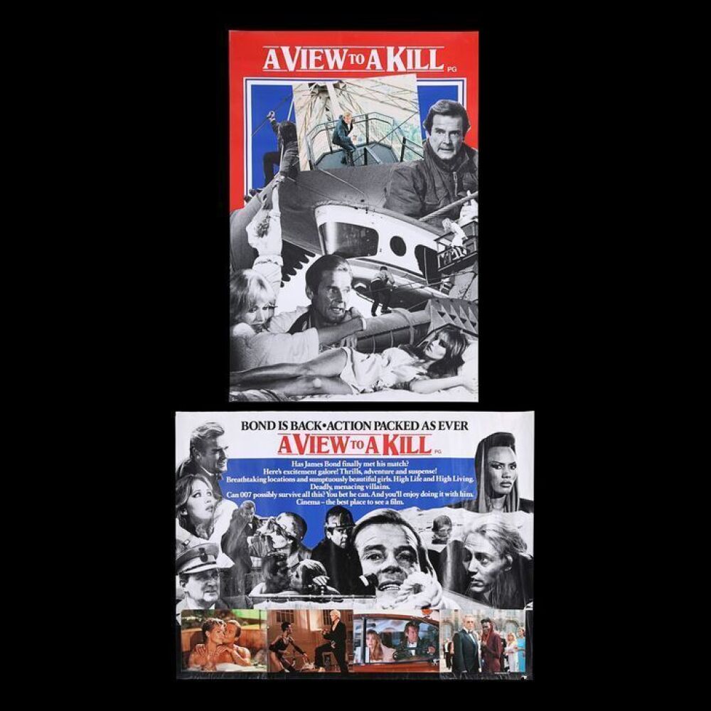 Lot #146 - A VIEW TO A KILL (1985) - Two UK Marler Haley Posters, 1985