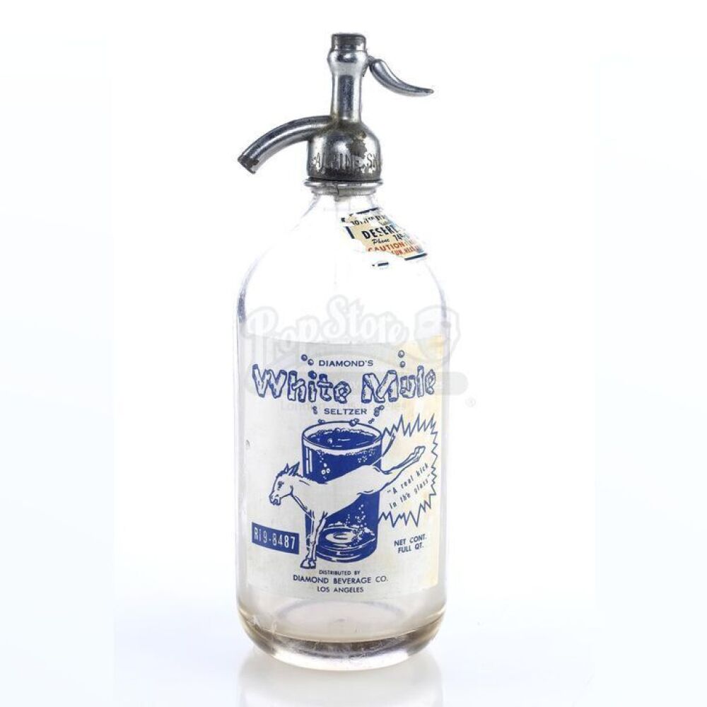 Lot # 30: FRIENDS - White Mule Seltzer Bottle