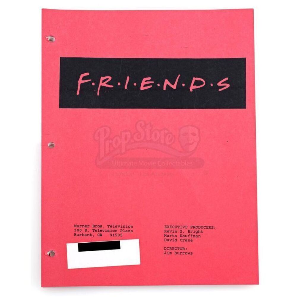 Lot # 51: FRIENDS - Original Script for The One with Mrs. Bing