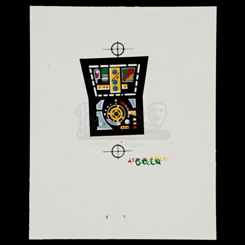 Lot # 95: TIE Fighter Cockpit Sticker Silk-Screen Decal Prototype