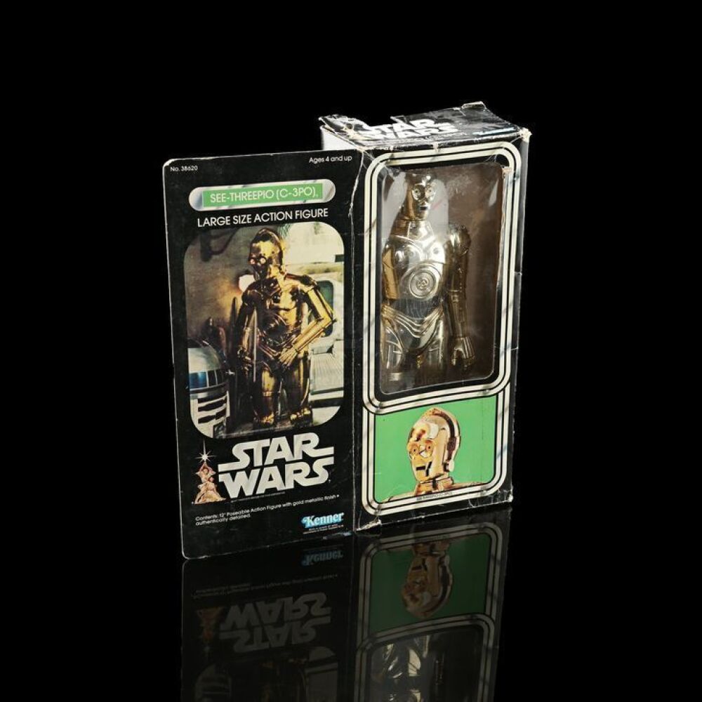 Lot # 300: C-3PO Large Size Action Figure