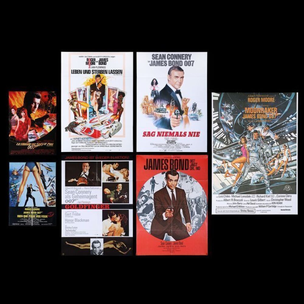Lot #135 - DR. NO / GOLDFINGER / LIVE AND LET DIE / NEVER SAY NEVER ...
