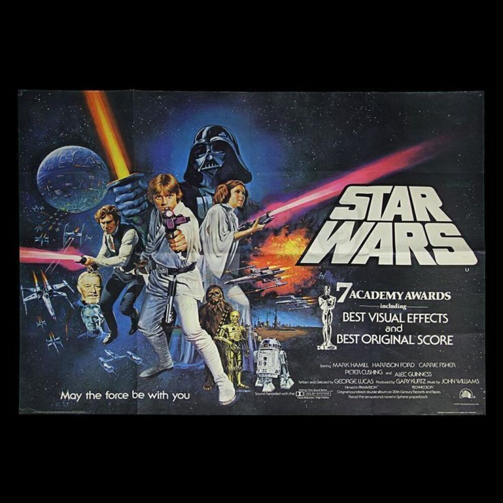 STAR WARS: A NEW HOPE (1977) - U.K. Quad Poster