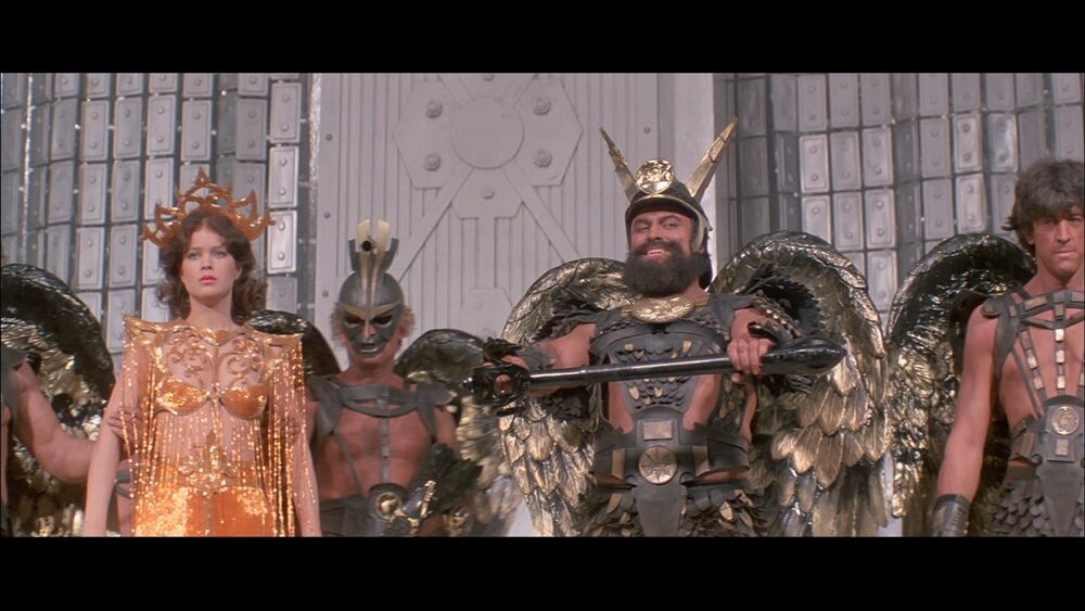 Lot #261 - FLASH GORDON (1980) - Pair of Hawkman Clubs and Pistol