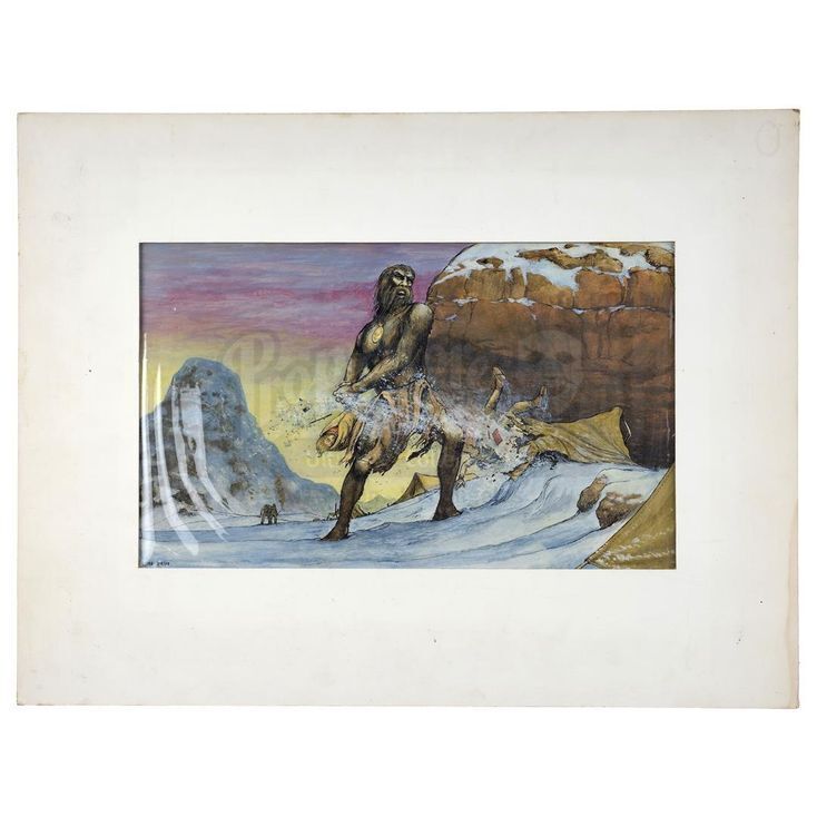 Lot # 1002: RON COBB ARTWORK - Hand-Painted Ron Cobb Snow Battle ...