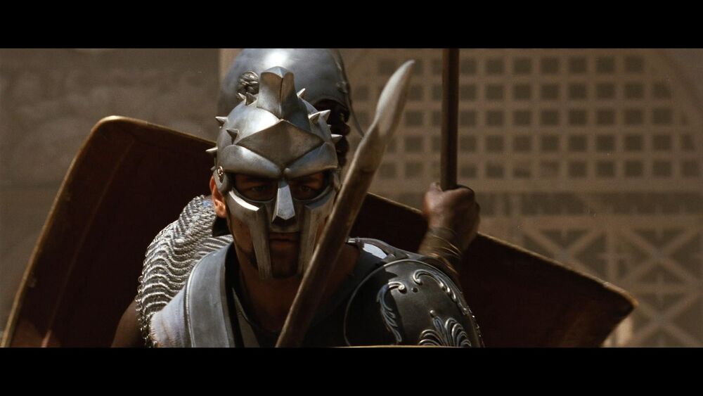Lot #141 - GLADIATOR (2000) - Maximus' (Russell Crowe) Arena Helmet and ...