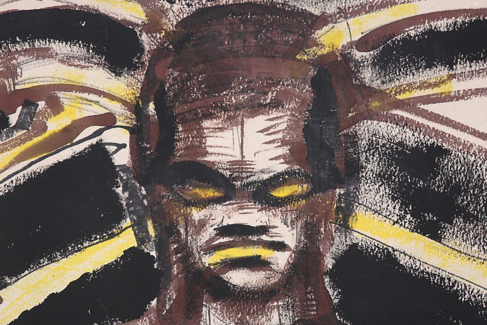 Lot #261 - NIGHTBREED (1990) - Hand-painted Clive Barker Baphomet ...