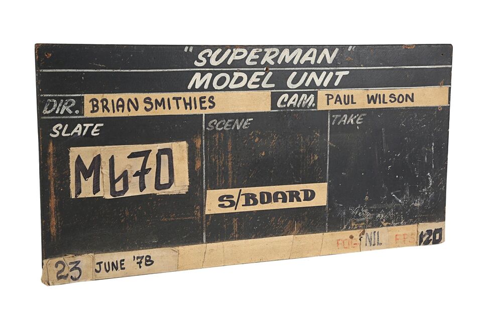 Lot #368 - SUPERMAN (1978) - Model Unit Clapperboard