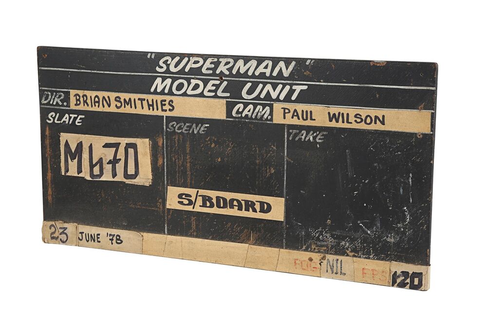Lot #368 - SUPERMAN (1978) - Model Unit Clapperboard