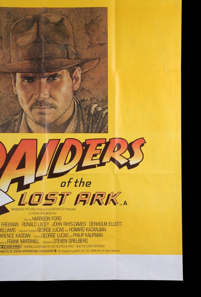 Lot #343 - RAIDERS OF THE LOST ARK (1981) - British 60 x 40 Film Poster ...