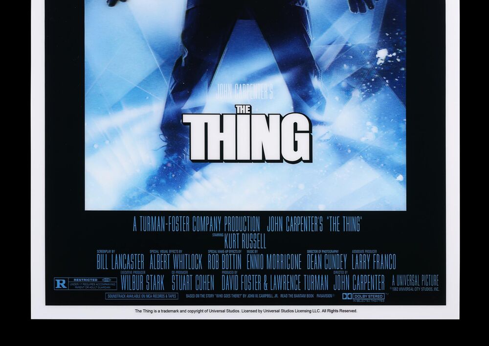 Lot #741 - THE THING (1982) - Limited Edition Lenticular Poster by Vice ...