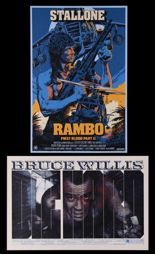 Lot #54 - DIE HARD (1988) AND RAMBO: FIRST BLOOD PART II (1985) - Two ...