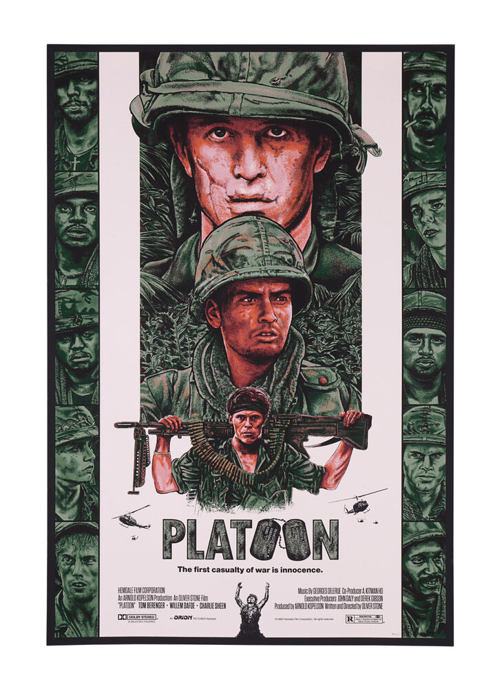 Lot #157 - PLATOON (1986) - Hand-Numbered Limited Edition Print by ...