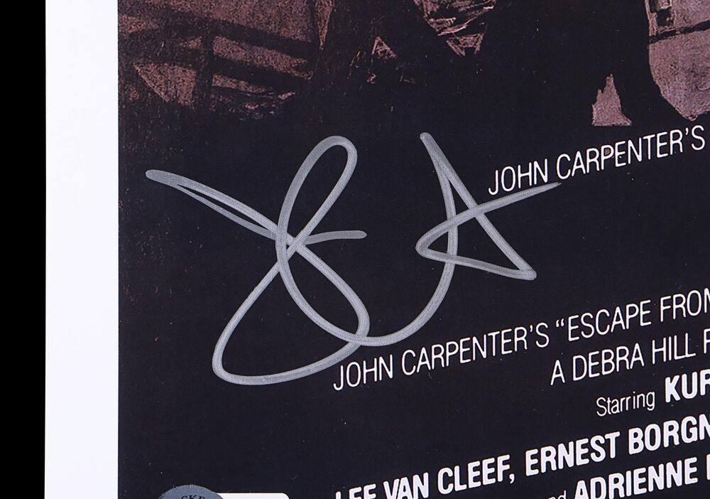 Lot #287 - ESCAPE FROM NEW YORK (1981) - John Carpenter Autographed Poster