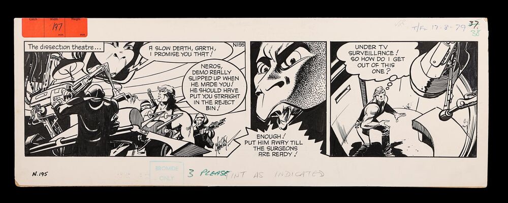 Lot #303 - GARTH (1943-97) - Original Garth Newspaper Comic Strip Art ...