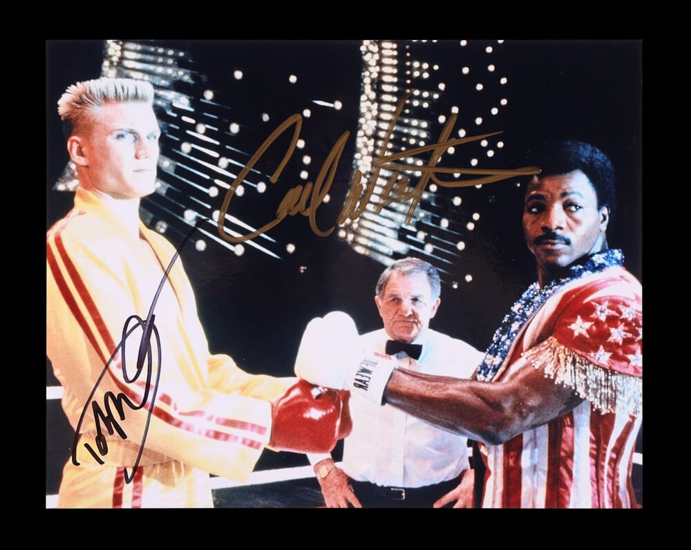 Lot #445 - ROCKY IV (1985) - Colour Photograph Autographed by Dolph ...