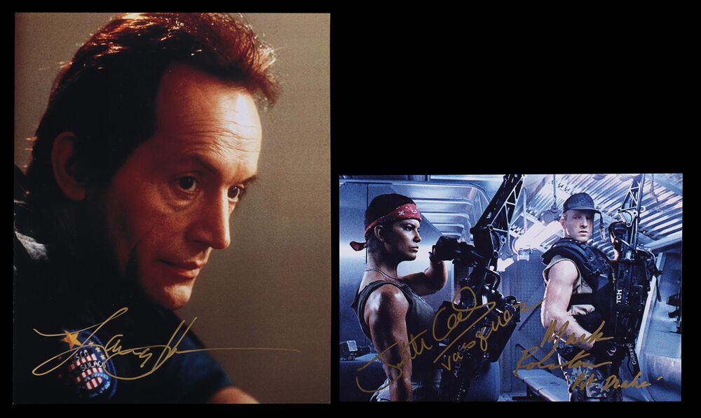 Lot #225 - ALIENS (1986) - Two Colour Photographs Autographed by Lance ...