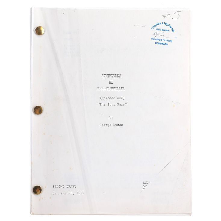 Lot # 377: Star Wars: A New Hope (1977) - Charles Lippincott Collection ...