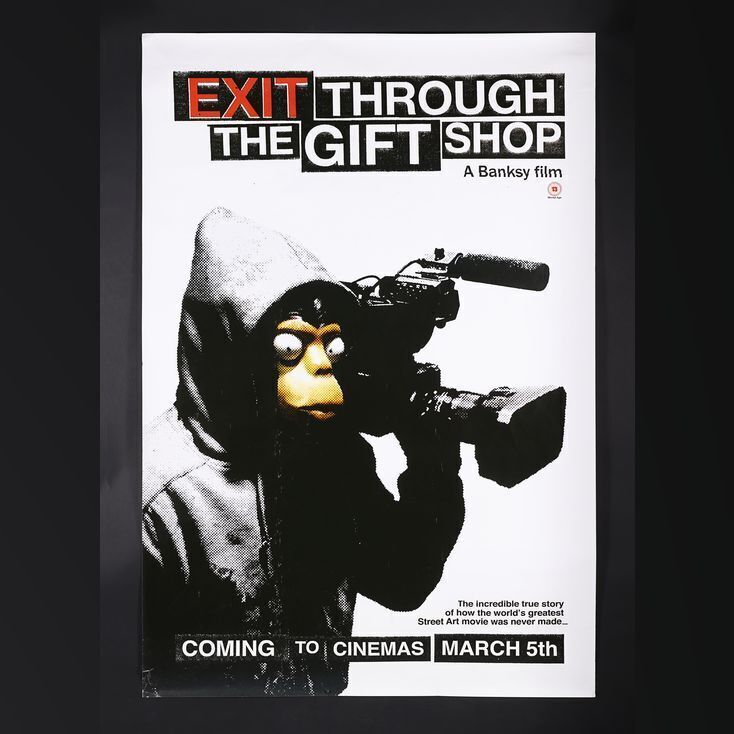 Lot #115 - EXIT THROUGH THE GIFT SHOP (2010) - US Bus Stop Poster, 2010