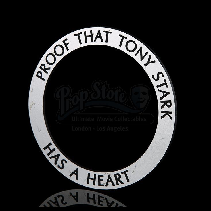 IRON MAN (2008) - Proof That Tony Stark Has A Heart' Display Ring Backup