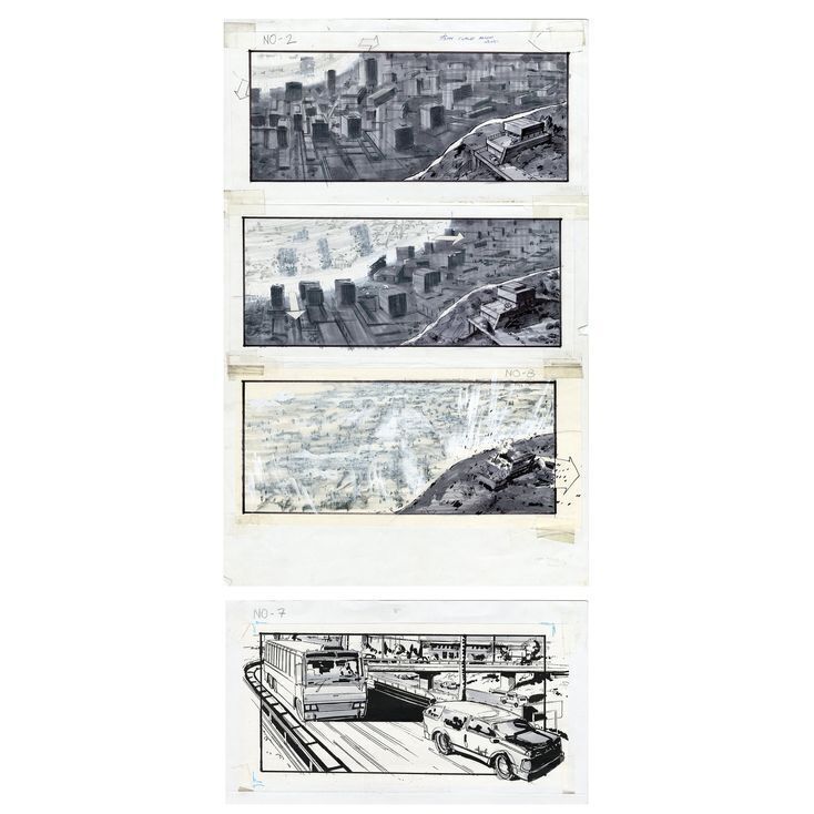 Lot # 927: TERMINATOR 2: JUDGMENT DAY (1991) - Hand-Drawn Atomic Blast ...