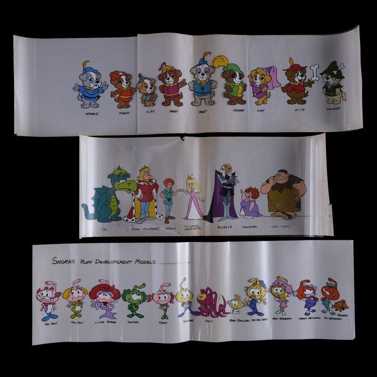 Lot # 3: Set of Three Hanna-Barbera Character Model Sheets from the ...