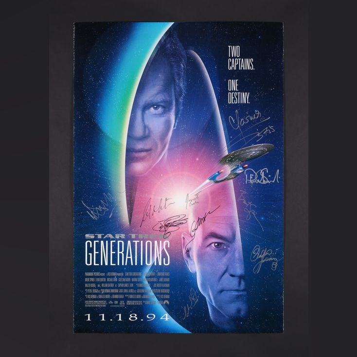 Lot #440 - STAR TREK: GENERATIONS (1994) - William Shatner, Patrick ...