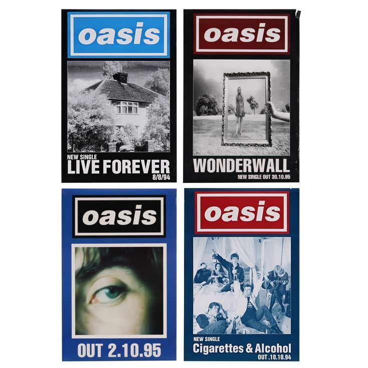 Lot #600: OASIS - Tim Abbot Collection: Set of Four Single and Album ...