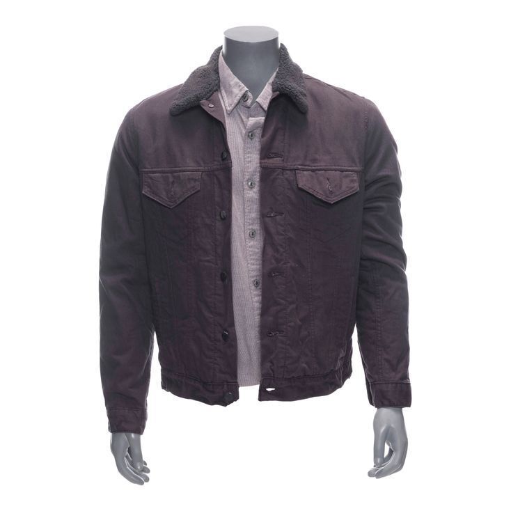 Lot #18: Shane Walsh's (Jon Bernthal) Death Scene Black Denim Jacket ...