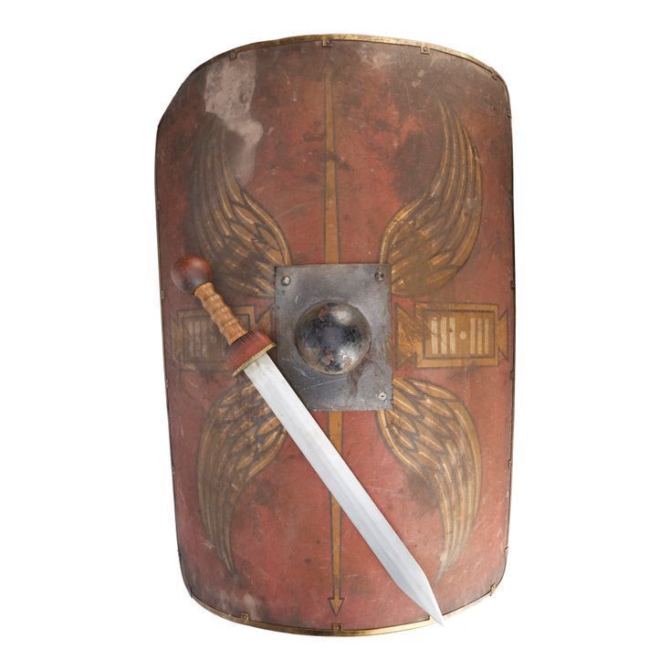 Lot # 1162: GLADIATOR (2000) - Infantry Gladius and Shield