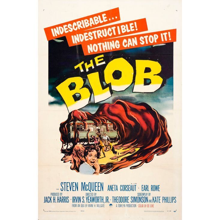 43. One Sheet (27 x 41 ); Very Fine Folded ### THE BLOB (1958)