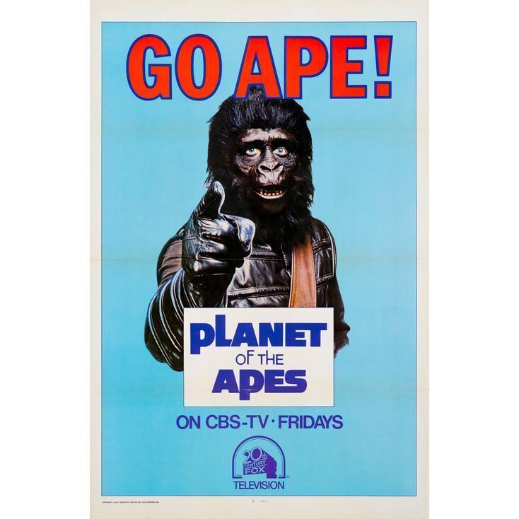 796. Television Series One Sheet (27 x 41 ); Very Fine Folded ### PLANET OF THE APES (1974)