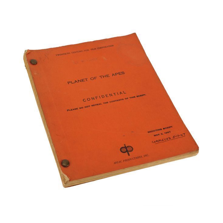 299. Production Script ### PLANET OF THE APES (1968)