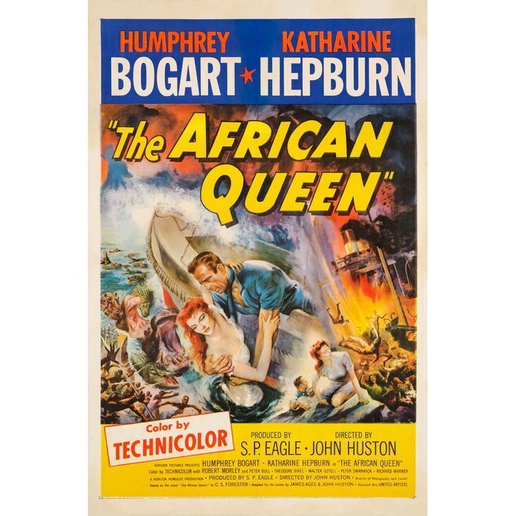 7. One Sheet (27 x 41 ); Very Fine on Linen ### THE AFRICAN QUEEN (1951)