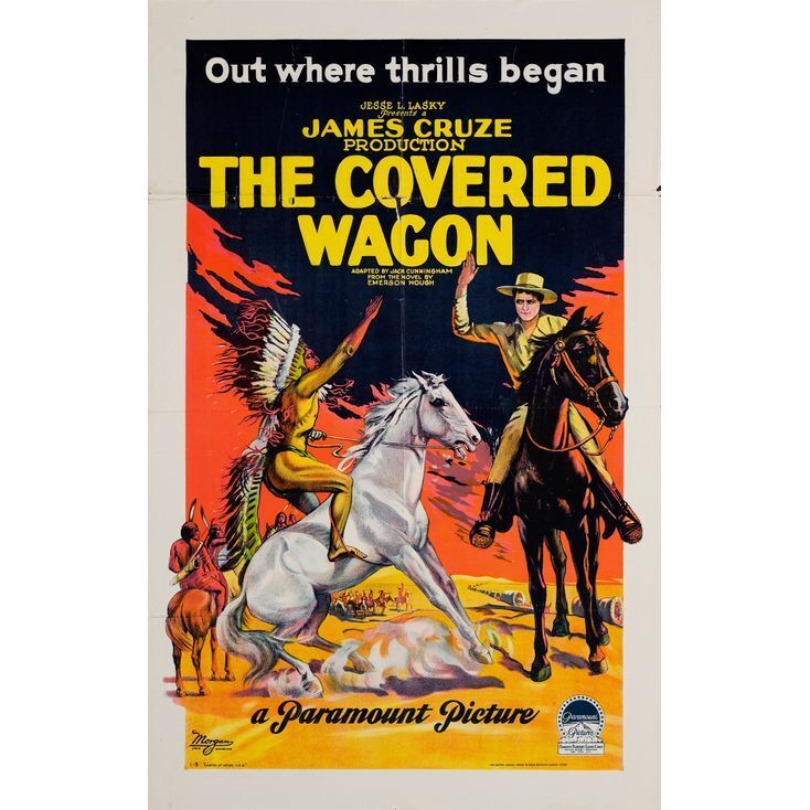 73. One Sheet (27 x 41 ); Style B, Stone Lithograph; Fine Folded ### THE COVERED WAGON (1923)