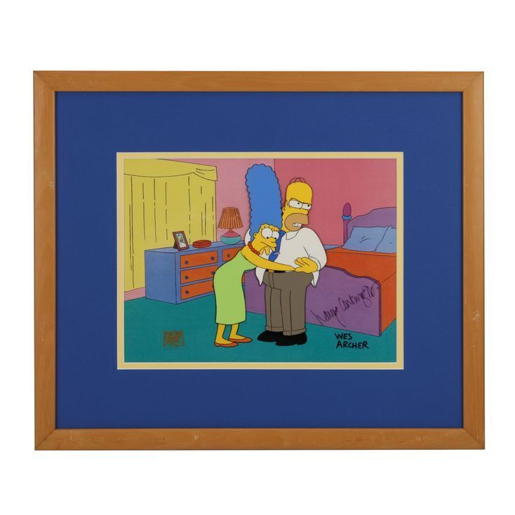 2238. Framed Marge Dressing Homer Original Production Cel From Homie ...