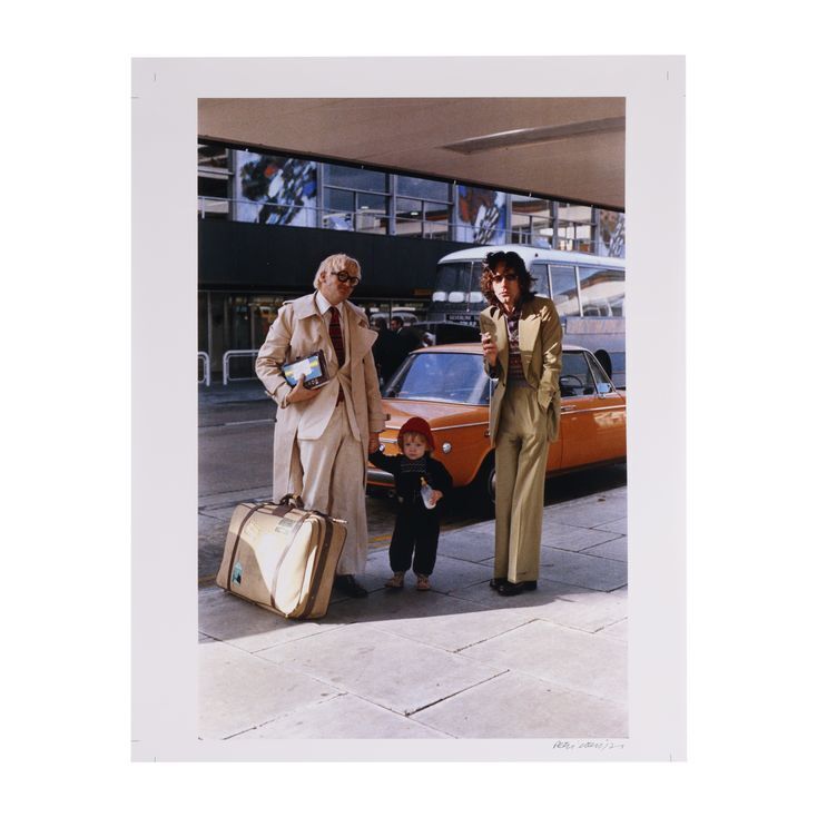 35. David Hockney and Ossie Clark with Son George, c. 1970s - Signed ...