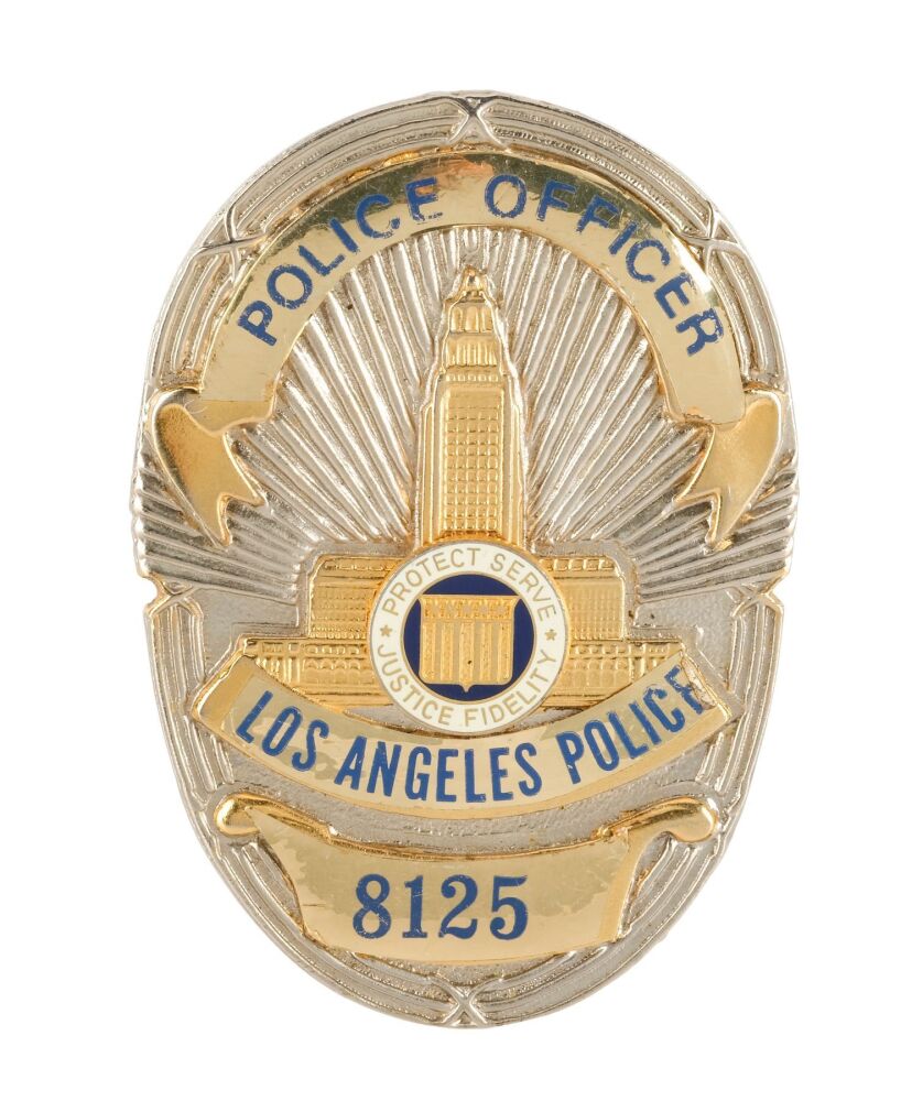 252. Mike Papac Collection: Martin Riggs' (Mel Gibson) LAPD Badge ...