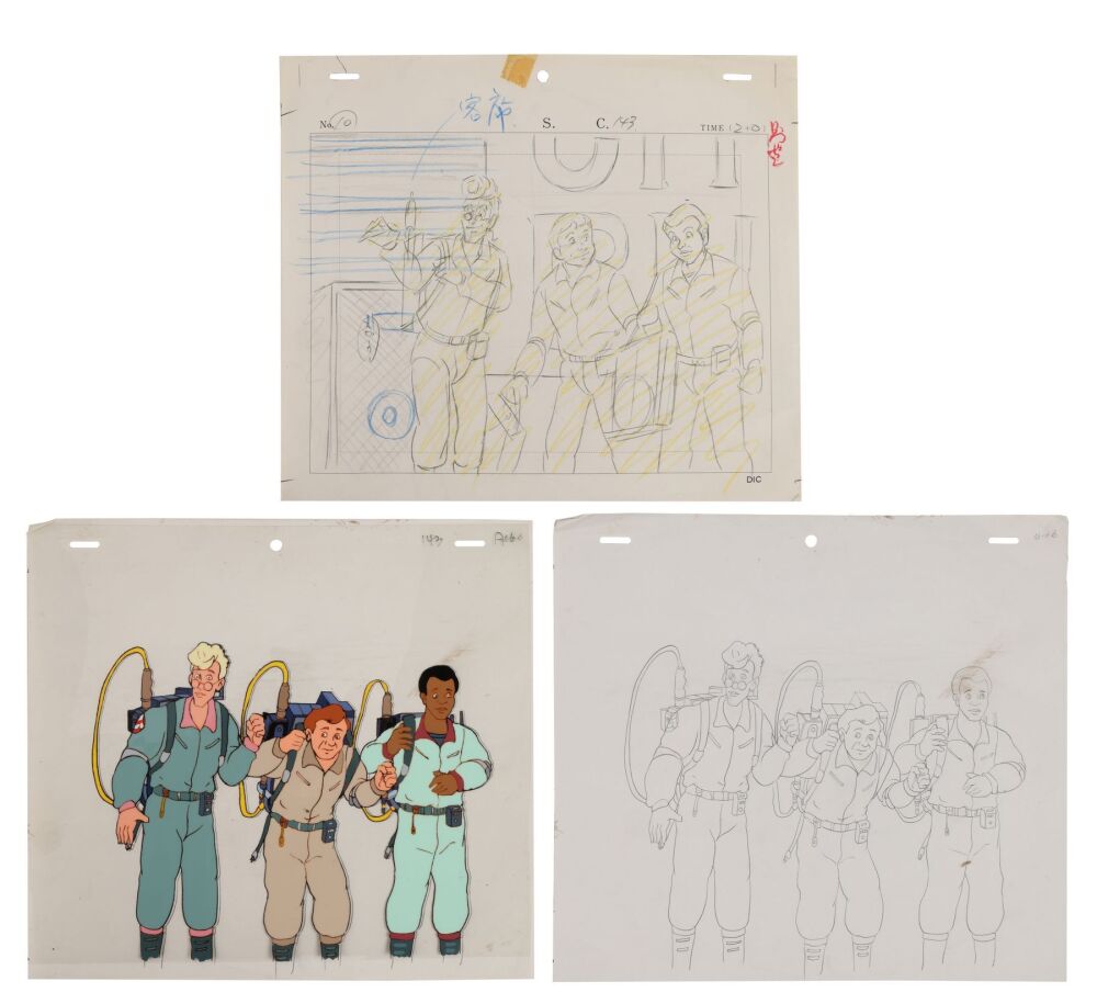2052. Ray Stantz, Egon Spengler and Winston Zeddemore Original ...
